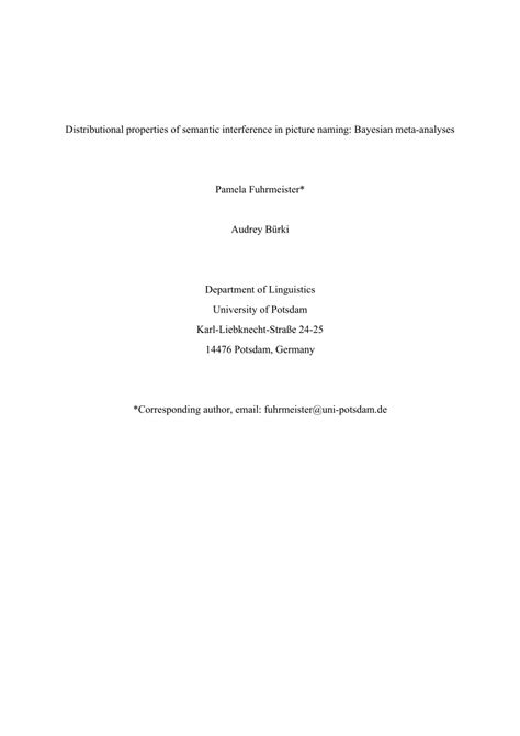 pdf distributional properties of semantic interference in picture naming bayesian meta analyses