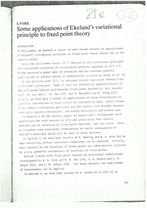 pdf some applications of ekeland s variational principle to fixed point theory