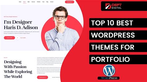 Top 10 Best Word Press Themes For Portfolio Websites YouTube