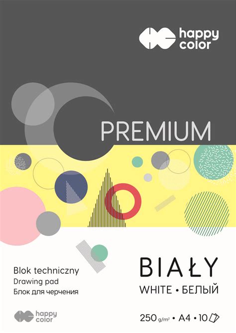 Happy Color Blok techniczny biały format A4 10 arkuszy Happy Color