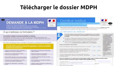 Télécharger le dossier MDPH pdf Formulaire et certificat médical