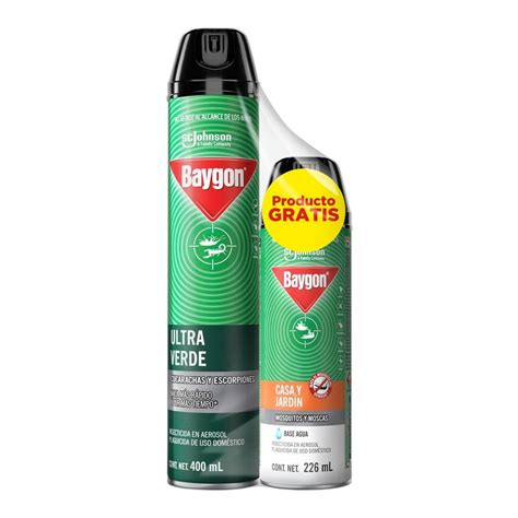 Insecticida En Aerosol Baygon Ultra Verde 400 Ml Insecticida En
