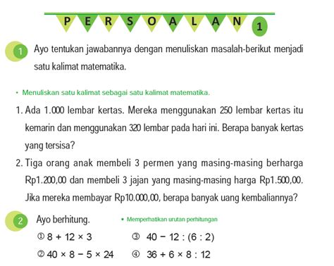 Kunci Jawaban Matematika Kelas Sd Kurikulum Merdeka Vol Halaman