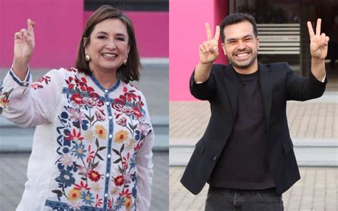 Debate presidencial Álvarez Máynez y Xóchitl Gálvez acuden a ensayo