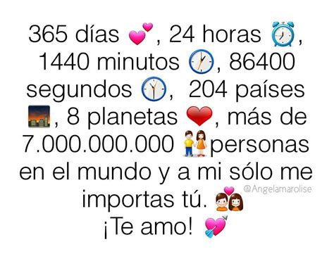 Y a Mi solo me importas Tu Mi Amor cada instante Te Amoooo más y más
