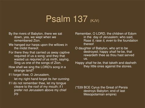 Psalm 137 Kjv IshahAllisia