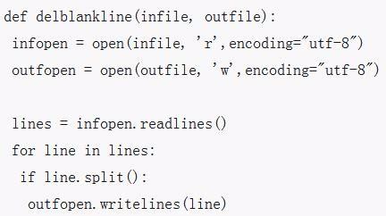 Various Implementation Codes For Removing Blank Lines In Python Python