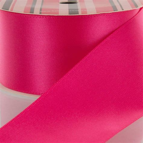 3 8 Shocking Pink Double Face Satin Ribbon 50 Yard Reel Walmart