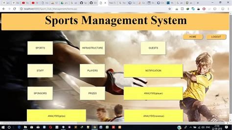 Sports Club Management System