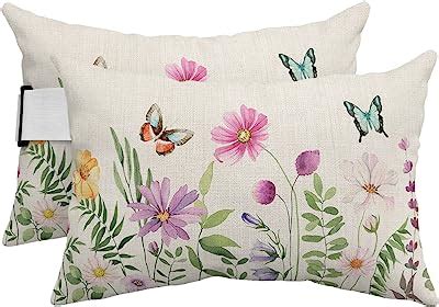 Amazon Pyonic Outdoor Pillows Cover Pack Of 2 Floral Waterproof