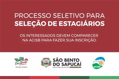 Processo Seletivo para Seleção de Estagiários ACISB