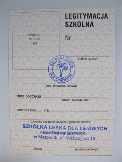 LEGITYMACJA SZKOLNA Ceny I Opinie Ceneo Pl