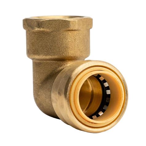 QUICKFITTING 3 4 In Push To Connect X FIP Female Brass 90 Degree