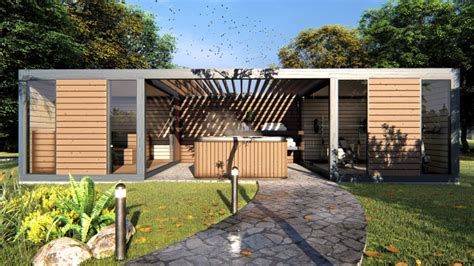 Sauna Ogrodowa Nowoczesna Z Jacuzzi ModernWood