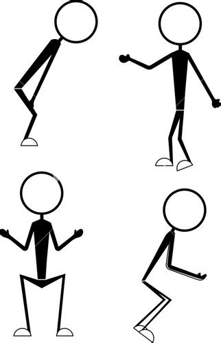 Funny Cartoon Stick Figures Characters Poses Clipart Best Clipart Best