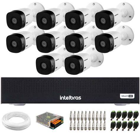 Kit 10 Câmeras Intelbras VHL 1220 B G2 HDCVI LITE Bullet Full HD 1080p