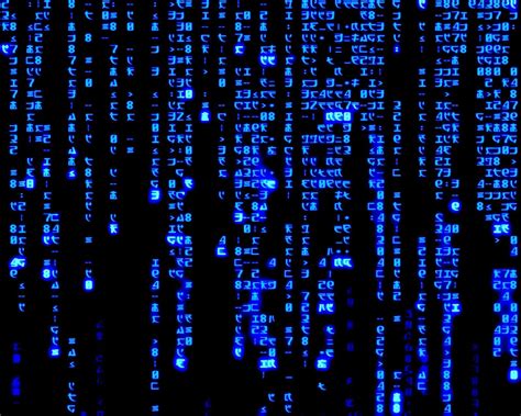 Animated Blue Matrix Wallpaper