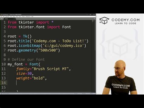 فیلم آموزشی Todo List App Part 1 Python Tkinter GUI Tutorial 154 با