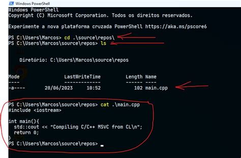 como compilar com msvc via linha de comando