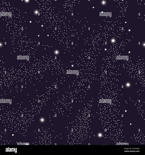 Universe With Planets And Stars Seamless Pattern Cosmos Starry Night