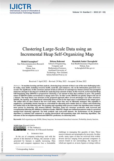 pdf clustering large scale data using an incremental heap self organizing map