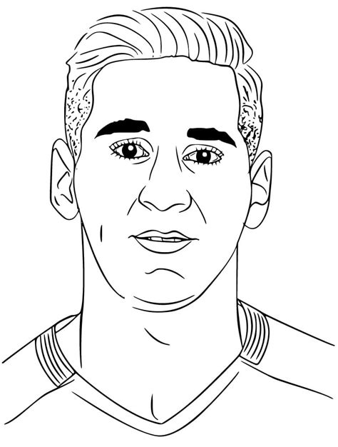 Coloriage Photo De Lionel Messi T L Charger Et Imprimer Gratuit Sur