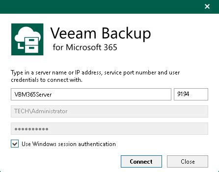 Adding Veeam Backup For Microsoft 365 Server Veeam Backup For
