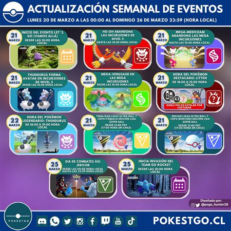 Pokestgo On Twitter Programen Su Semana Con El Calendario Semanal De