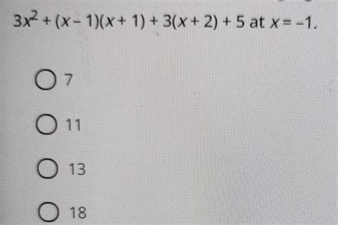 calculate the value of the following algebraic expression