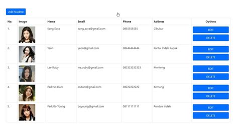 create read update delete crud with mysqli procedural php bootstrap 5 jquery mysql