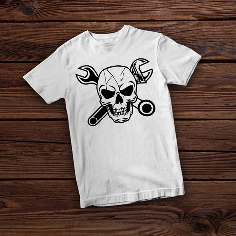 Mechanic Skull Svg File Wrenches Svg Mechanic Skull Etsy