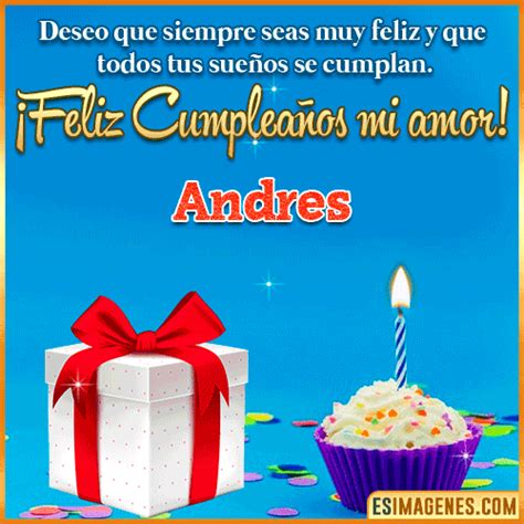 Feliz cumpleaños mi Amor Andres