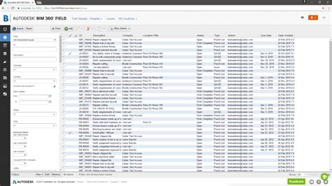 how to select and adjust multiple issues at the same time in a punch list in bim 360 field bim
