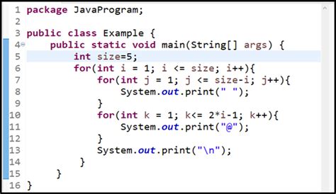 how to draw a triangle in java