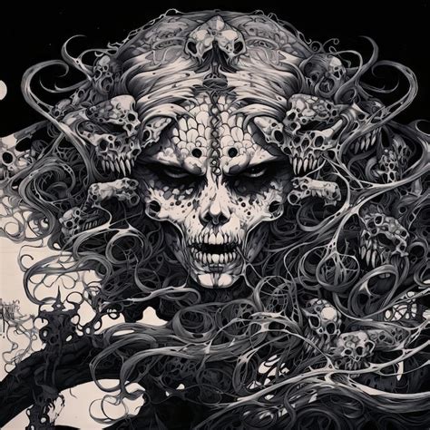 Premium AI Image An Illustration Skull Tattoo Design