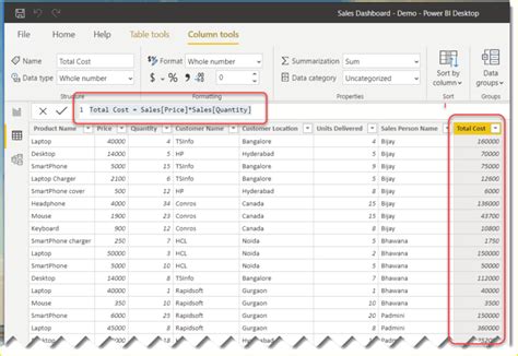 Difference Between Calculated Column And Measure In Power Bi