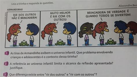 Leia A Tirinha A Seguir E Responda Qual A Figura De Linguagem Presente