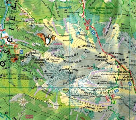 TATRY ZACHODNIE MAPA TURYSTYCZNA SKŁADANA