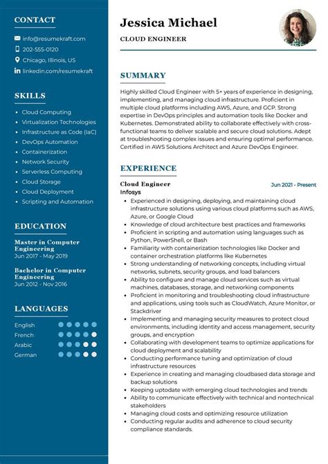 Cloud Engineer Resume Sample In 2024 ResumeKraft