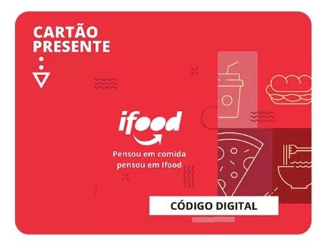 Cart O Presente Ifood R Reais Digital Envio Imediato Mercadolivre