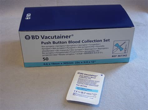 Push Button Blood Collection Set 23G X 75 In Medix Your On Line