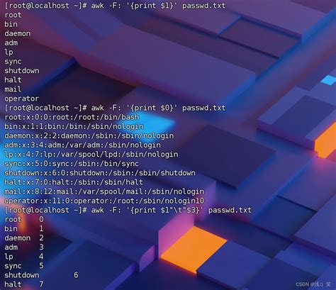 shell三剑客：awk（格式化输出） awk格式化输出 csdn博客