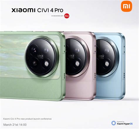 Xiaomi Civi 4 Pro Set To Debut On March 21