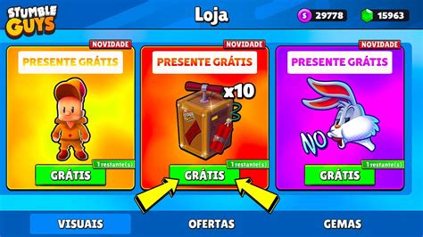 SKIN GRÁTIS NOVA SKIN E EMOTE DO LOONEY TUNES DE GRAÇA NO STUMBLE GUYS