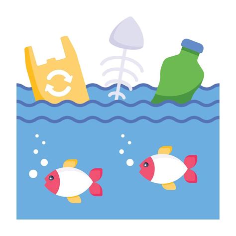 Un Icono De Descarga De Vector Plano De Desperdicio De Agua