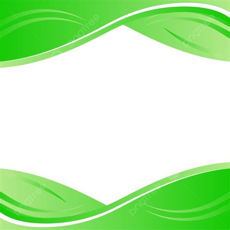 Transparent Curve Vector Art PNG Green Wavy Shapes On Transparent