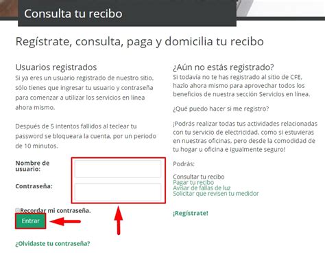 Consultar recibo de luz de CFE en 5 pasos en línea
