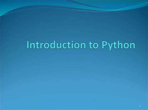 Presentationintrotopython Ppt