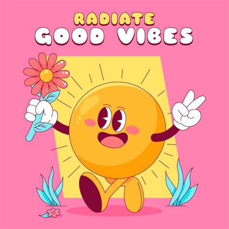 Free Vector Hand Drawn Positive Vibes Illustration