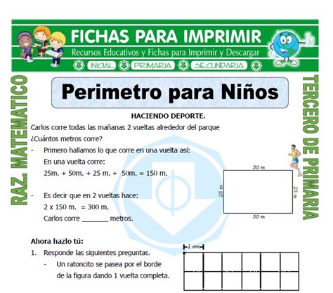 Perimetro Ejercicios Para Ninos